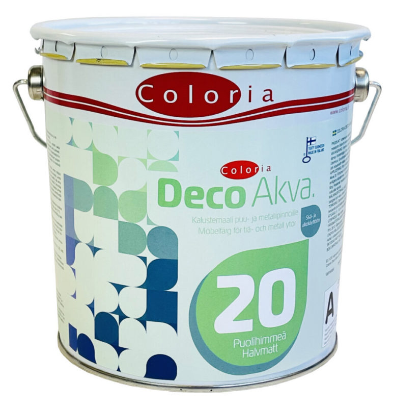Coloria Deco Akva 20 kalustemaali valkoinen 2,7L - PK-Puu | Rautainen ...