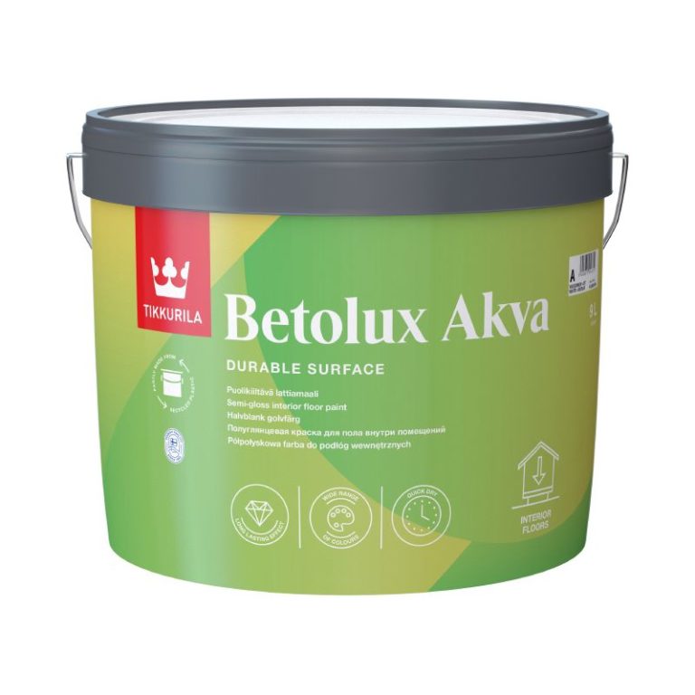Betolux Akva lattiamaali valkoinen 9L Tikkurila - PK-Puu | Rautainen ...